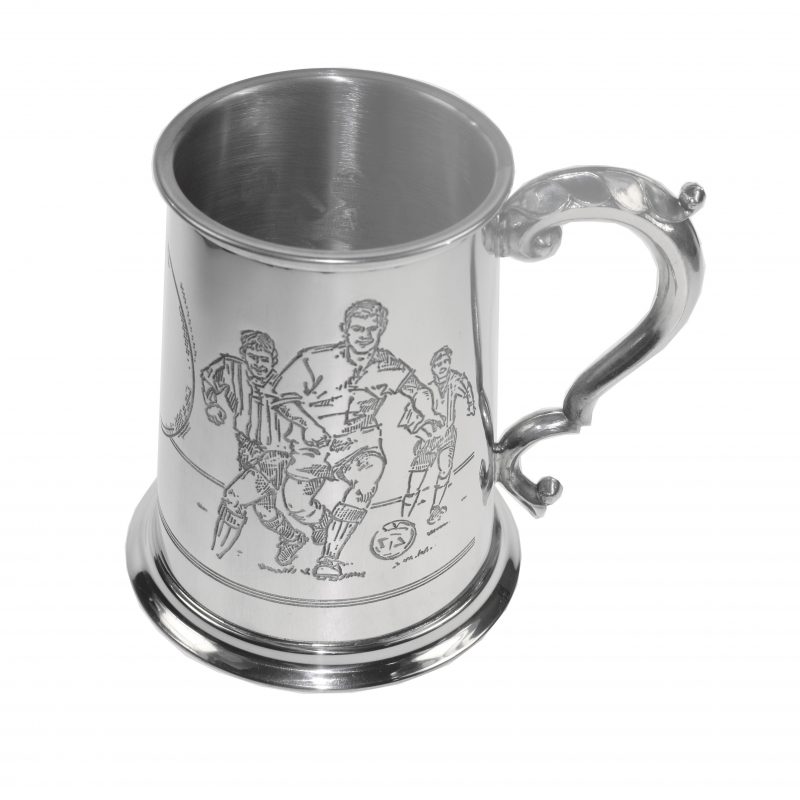 Personalised Match Pint Football Pewter Tankard - TheOnlineGiftsCompany